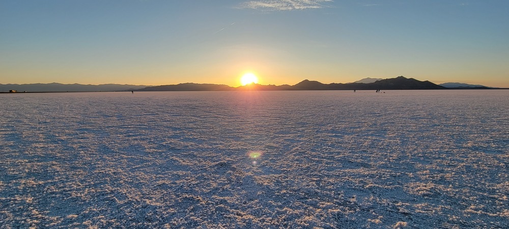 Sunset at the Salt Flats - Fat Man Little Trail