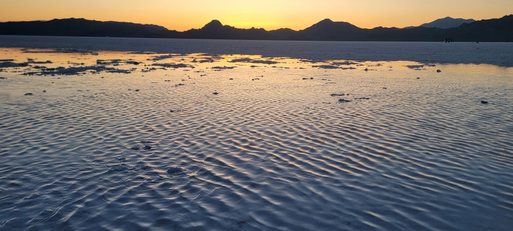 Sunset at the Salt Flats - Fat Man Little Trail